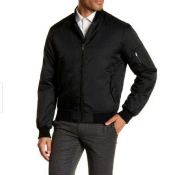 Nick Graham | Jackets & Coats | Nick Graham Mens Bronx Black Bomber ...